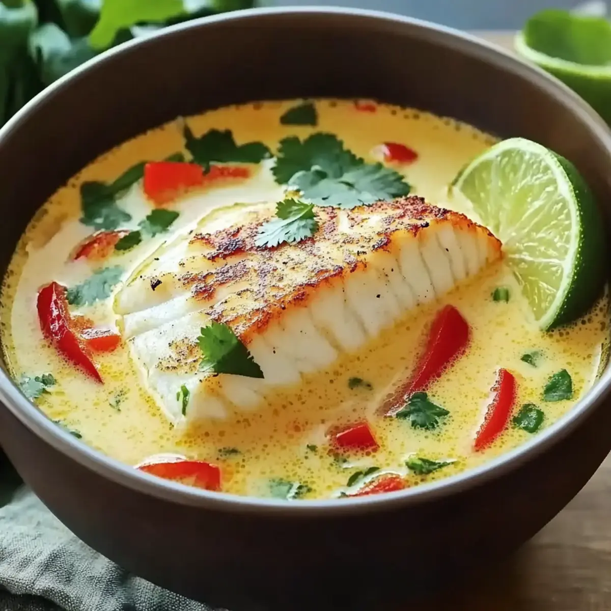 Coconut Lime Fish Soup for a Tropical Comfort Bowl - Pinch Pulse