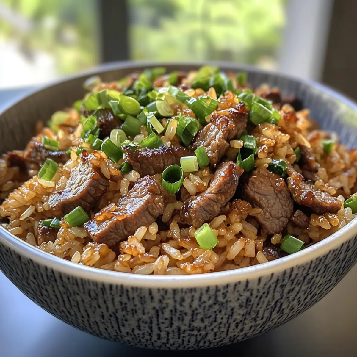 Savory Onion Beef Fried Rice for Quick Weeknight Comfort - Pinch Pulse