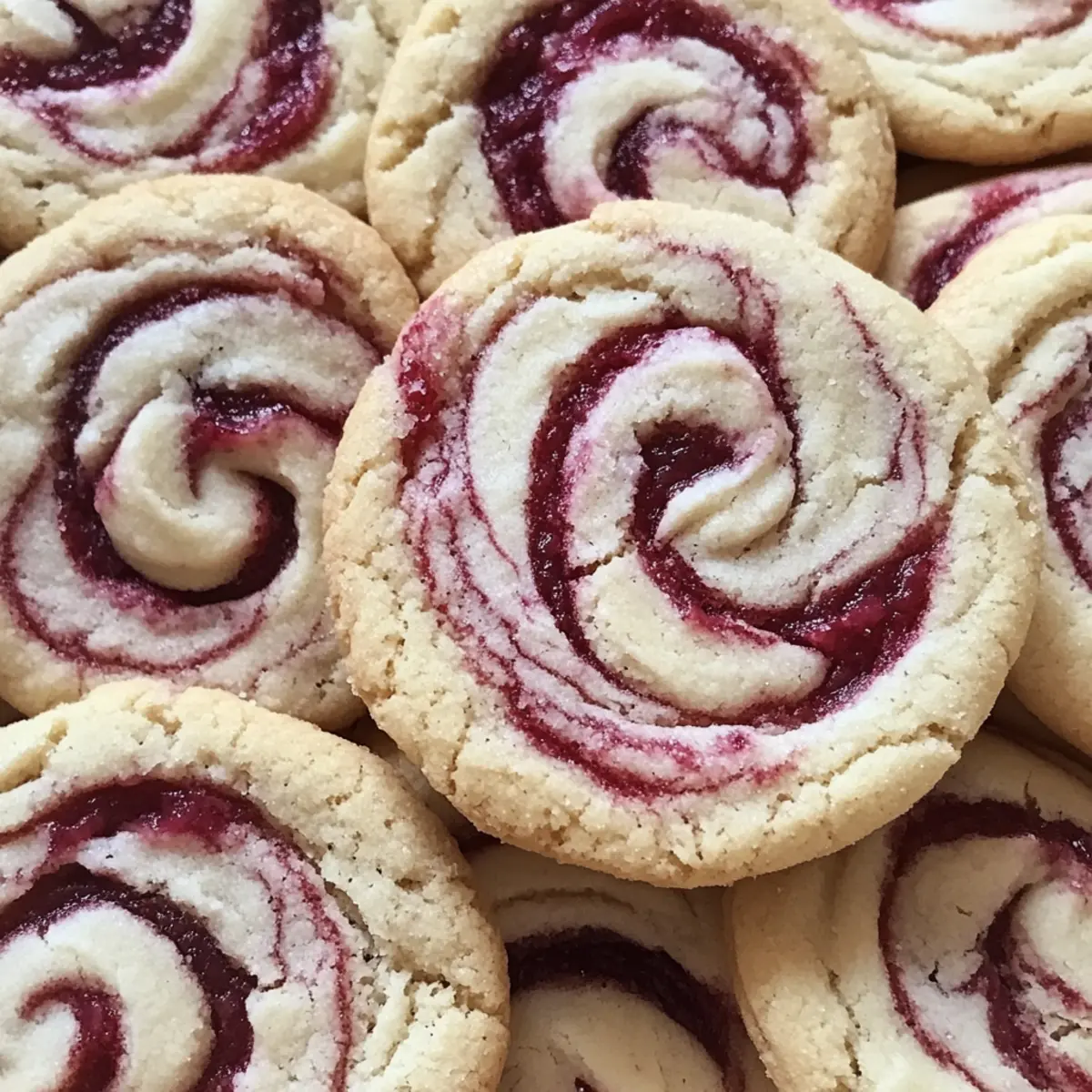 Raspberry Swirl Cookies That Melt in Your Mouth - Pinch Pulse
