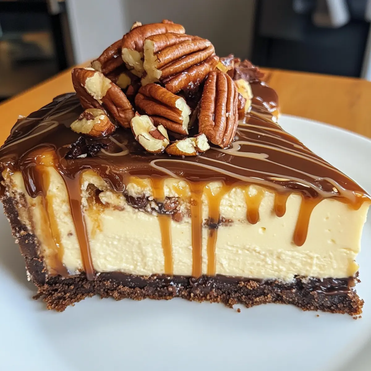 Irresistible Salted Caramel Turtle Cheesecake Bliss - Pinch Pulse